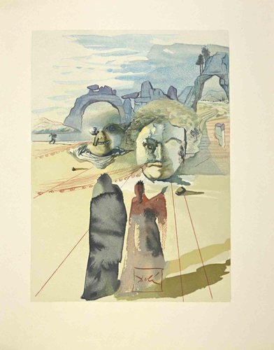 Salvador Dali, Avars, Woodcut, 1963 for sale at Pamono