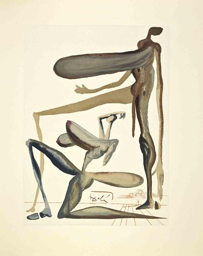 Salvador Dali, The Lavishness, Woodcut, 1963 for sale at Pamono
