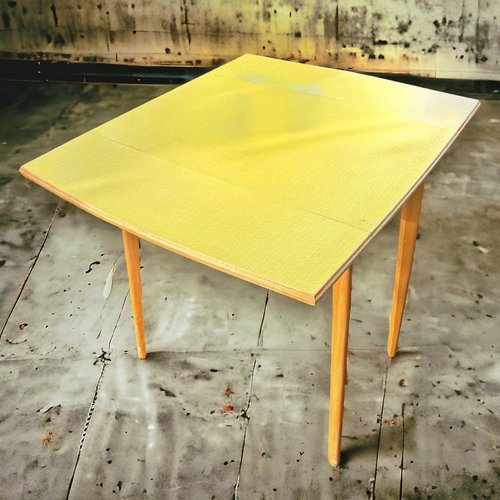 Mid-Century Formica and Beech Drop Leaf Dining Table, 1970s for sale at ...