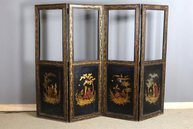 Biombo Napoleon III de madera en venta en Pamono