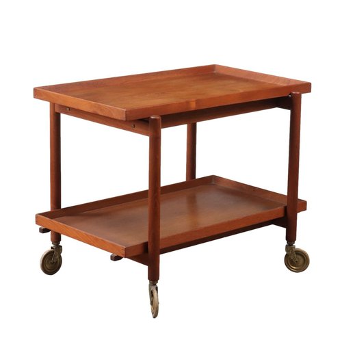 Vintage Kitchen Cart in Teak, 1960s for sale at Pamono