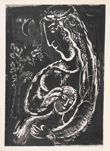 Marc Chagall, The Night in the Desert, Héliogravure, 1960 for sale at ...