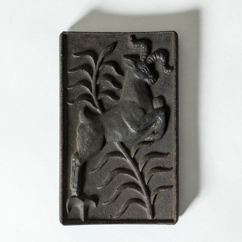 Swedish Grace Cast Iron Relief by Anna Petrus, 1920s for sale at Pamono