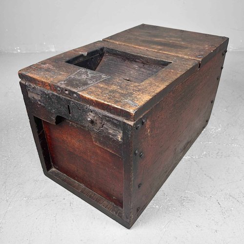 Antique Wooden Zenibako Temple Offering Box, 1890s for sale at Pamono