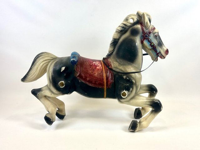 Vintage Plastic Rocking Horse from Blazon, 1970 for sale at Pamono