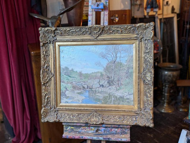 Thomas Conn, Rivière Impressionniste, Peinture À L'huile, Encadré en ...