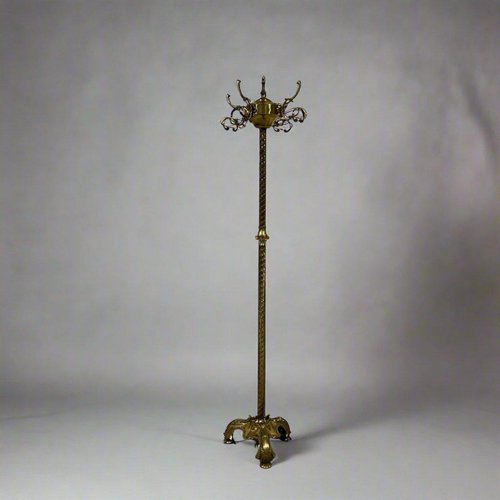 Brass coat rack freestanding store