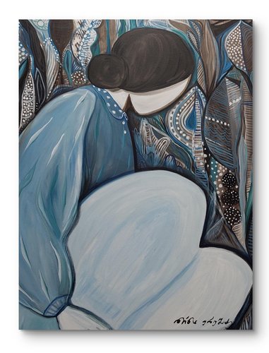 Nina Urushadze, Mozaic, 2024, Acryl auf Leinwand bei Pamono kaufen