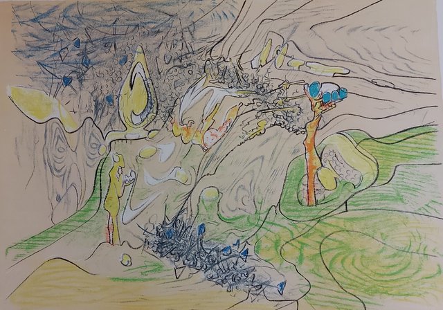 Matta Roberto, Dwarf of Venus, 1976, Original Lithograph for sale at Pamono