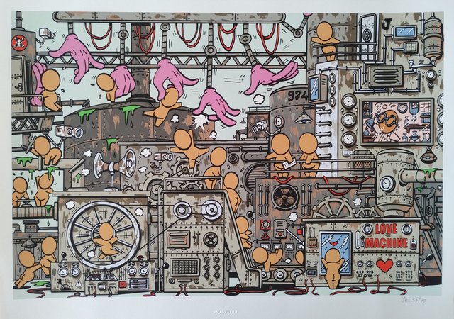 Shepard Fairey (Obey), Jace Love Machine, Screenprint for sale at Pamono