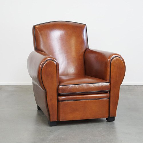 Sheep Leather Lounge Chair for sale at Pamono