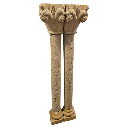 Romanesque Decorative Columns in Terracotta, 1950s for sale at Pamono