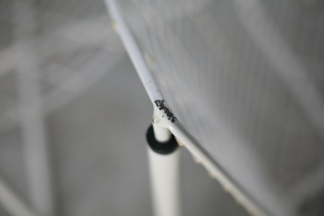 Set of White Lacquered Steel Rod Armchairs, 1985 for sale at Pamono