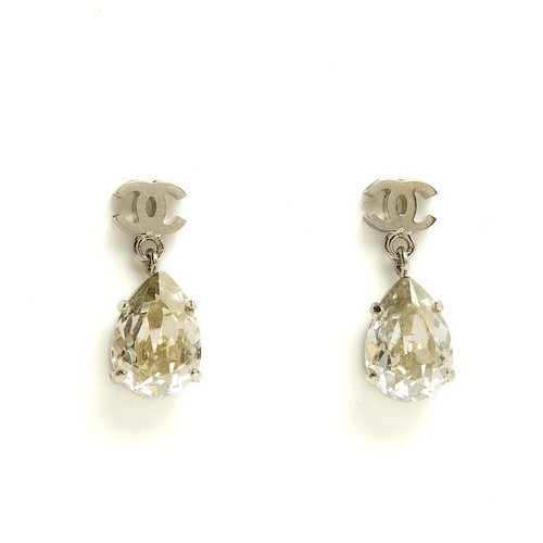 Vintage Diamond Earrings by Chanel 2010s Set of 2 for sale at Pamono