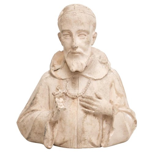 Plaster Saint Figure, 1950s for sale at Pamono