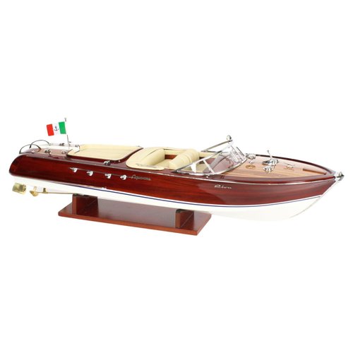 Riva Aquarama Speedboat-Modell mit cremefarbenem Interieur bei Pamono ...