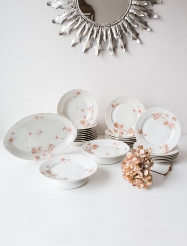 19th Century French Dinner Service by Adolphe Hache, Set of 24 for sale ...