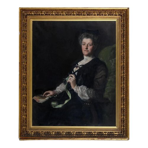 John Collier, Portrait of Lady Halle, Late 19th Century, Oil Painting ...