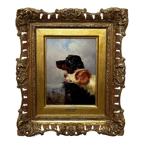 Colin Graeme Roe, Victorian Hunting Portrait of Setter Gun Dogs, Oil ...