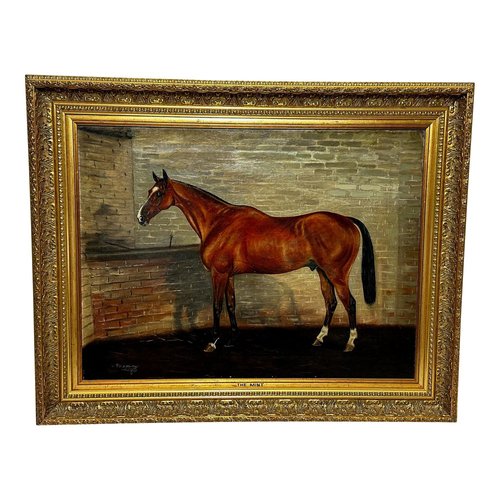 Timothy B Whitby, Mint Race Horse, 1912, Oil Painting for sale at Pamono