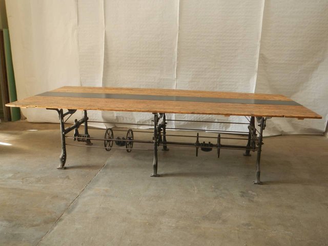 Table on Necchi Sewing Machine Base, 1920s for sale at Pamono