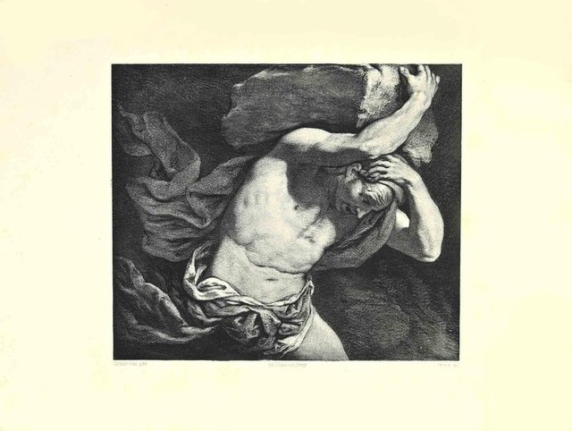 Jan Mesker, Sisyphus, Photogravure, 1890 for sale at Pamono