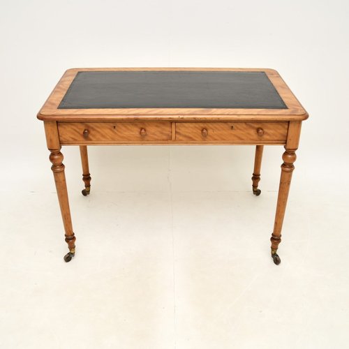 Victorian Satinwood Writing Desk, 1840s for sale at Pamono
