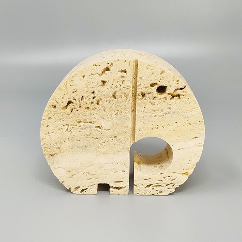 Original Travertine Elephant Sculpture by Enzo Mari for F.lli Mannelli ...