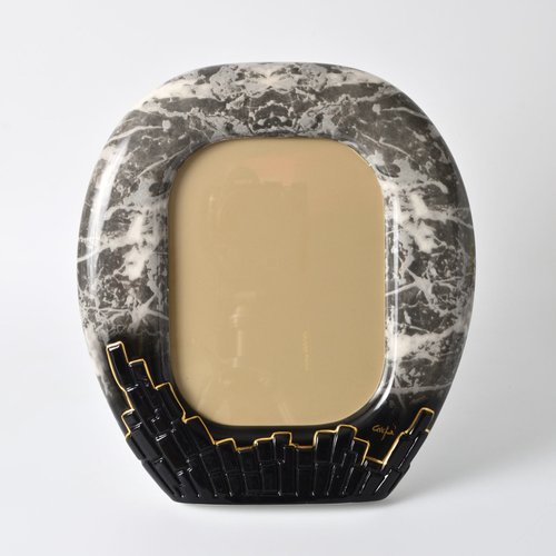 Vintage Italian Faux Marble Picture Frame, 1980s for sale at Pamono