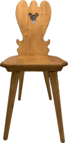 Cepelia Cherry Wood Chair, 1970s for sale at Pamono