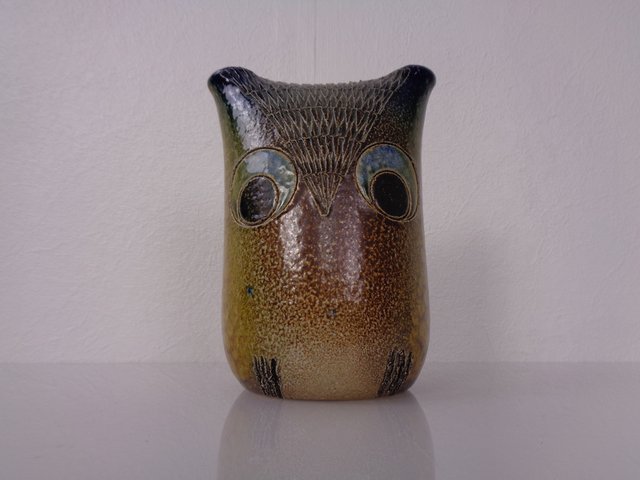 German Ceramic Owl from Wim Mühlendyck Studio, 1970s for sale at Pamono