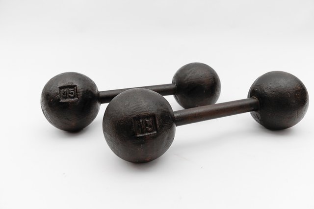 Art Deco Double Ball Dumbbells, 1930s-1940s, Set of 2 for sale at Pamono