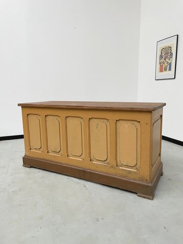 Trading Counter with Yellow Patina, 1950s for sale at Pamono