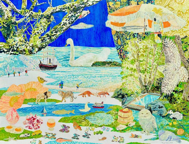 Teppei Ikehila, Alice in Wonderland, 2023, Oil on Canvas for sale at Pamono