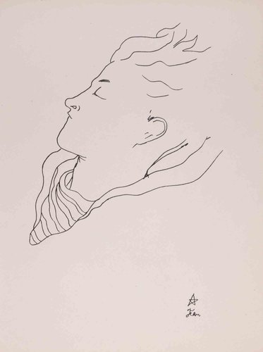 Jean Cocteau, Portrait de Jean Desbordes, Lithograph, 1929 for sale at ...