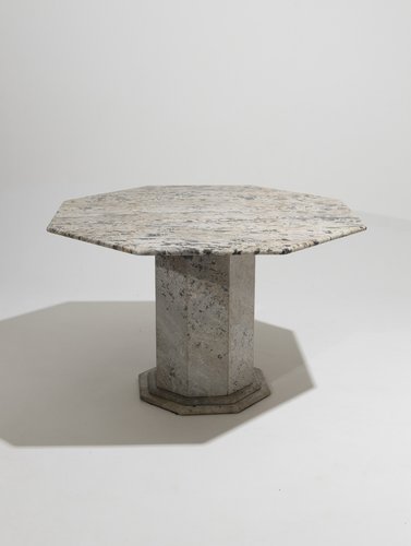 Octagonal Marble Dining Table, 1970s for sale at Pamono