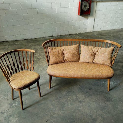 Set of Nub Bench Sofa and Chair by Patricia Urquiola for Andreu World ...