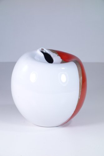 Italian Sculptural Red and White Studio Ceramic Vase by Pino Castagna ...