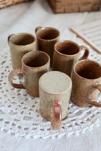 Vintage Artisanal Espresso Cups, 1990s, Set of 6 for sale at Pamono