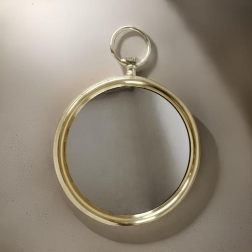 Decorative Brass and Bronze Pocket Watch-Style Wall Mirror for sale at ...