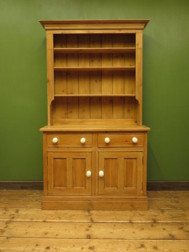 English Country Pine Kitchen Dresser, 1890s for sale at Pamono