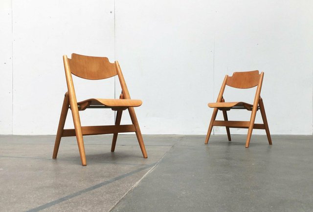 Set of Mid-Century German SE 18 Children Folding Chairs by Egon ...