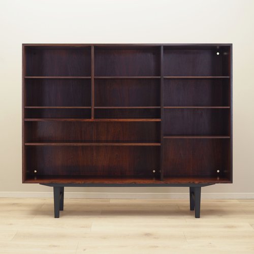 Vintage Danish Mahogany Bookcase by Omann Jun, 1970s for sale at Pamono