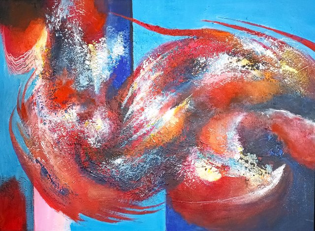 Christiane Hess, Jeux de Carpes, 2024, Acryl auf Leinwand bei Pamono kaufen