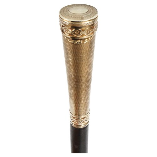 Antique Walking Cane with Silver Gilt Handle, 1890s for sale at Pamono