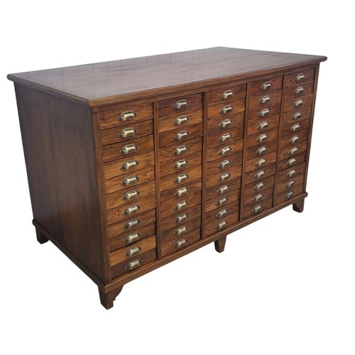 Spanish Chest with Sixty Drawers with Brass Handlebars for sale at Pamono