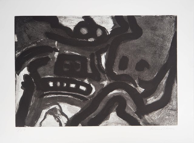 Bengt Lindstrom, Abstract Symbols, Original Engraving for sale at Pamono