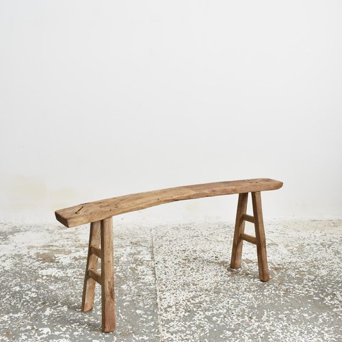 Vintage Rustic Elm Bench for sale at Pamono