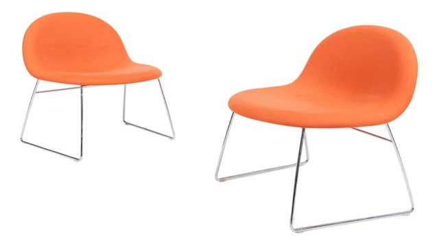 3D Sessel von Komplot für Gubi, 2er Set bei Pamono kaufen
