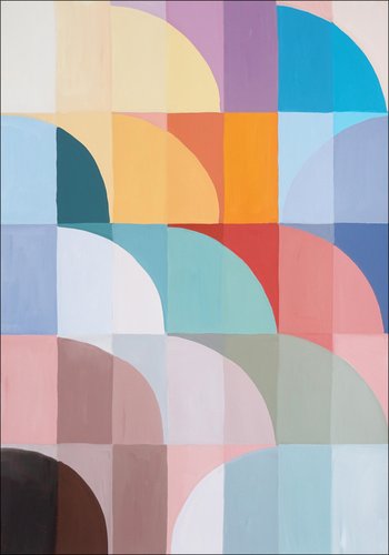 Natalia Roman, Stairway to the Sunset, 2024, Acryl auf Aquarellpapier bei Pamono kaufen